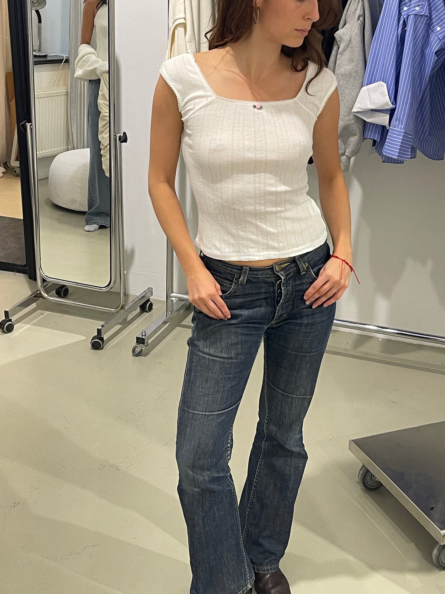 Cami Rose Top White – The Room Antwerp