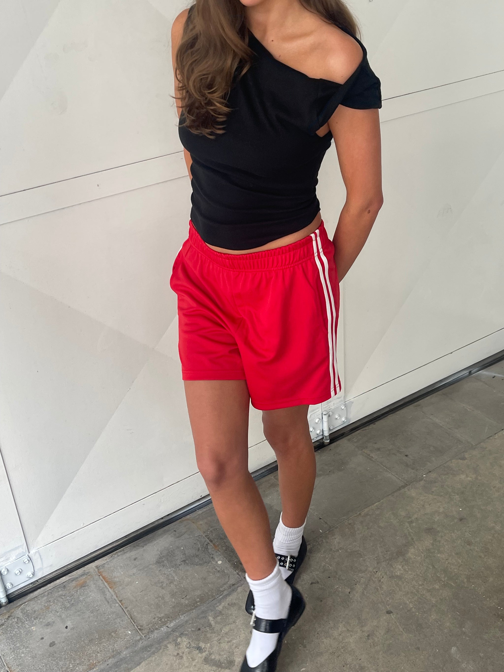 Striped Mini Shorts Red – The Room Antwerp