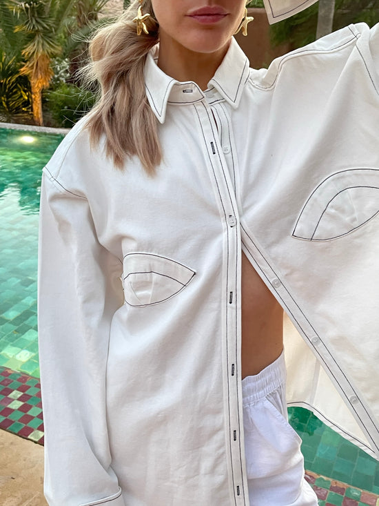 Mermaid Blouse Off White – The Room Antwerp